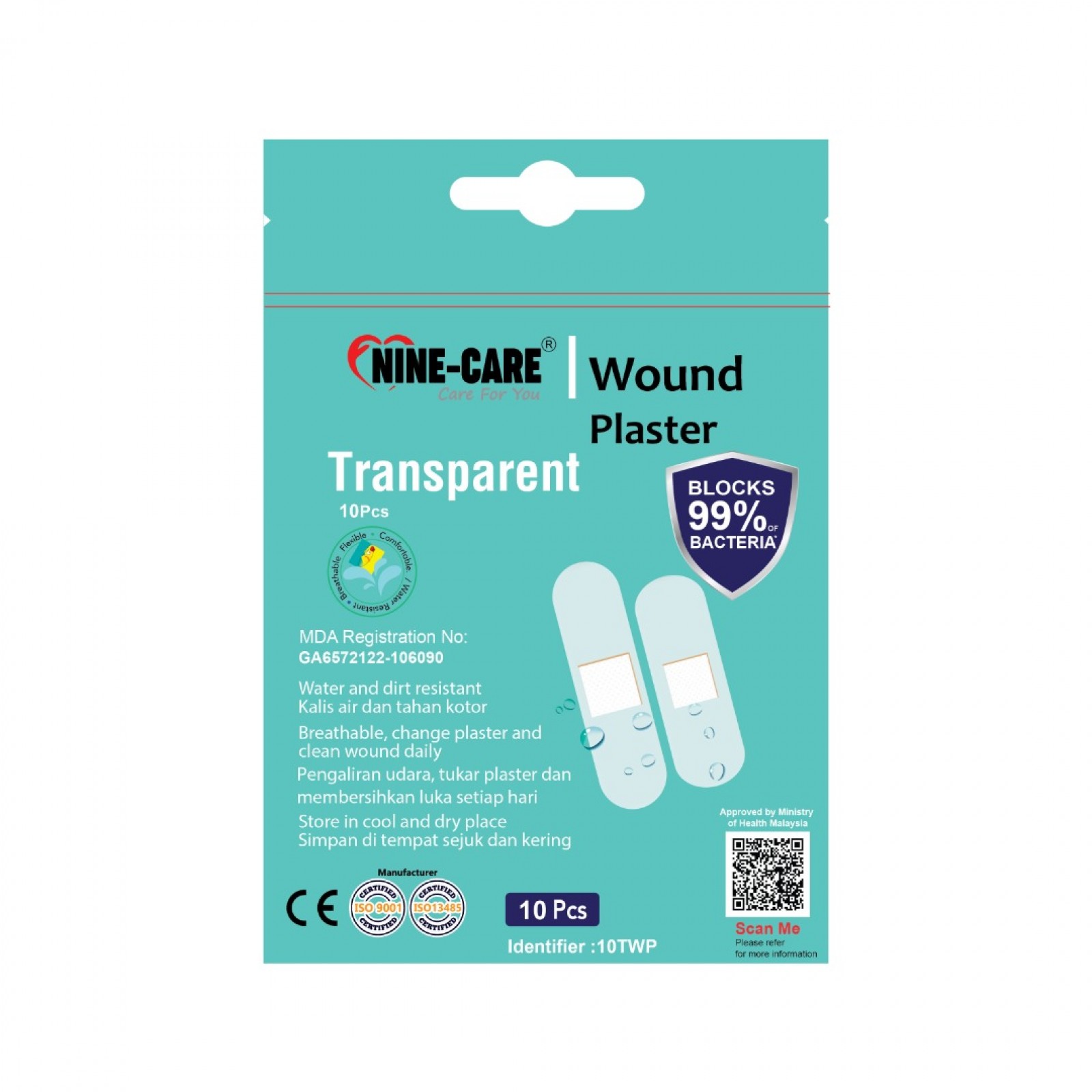 Transparent Wound Plaster (10 Pcs)